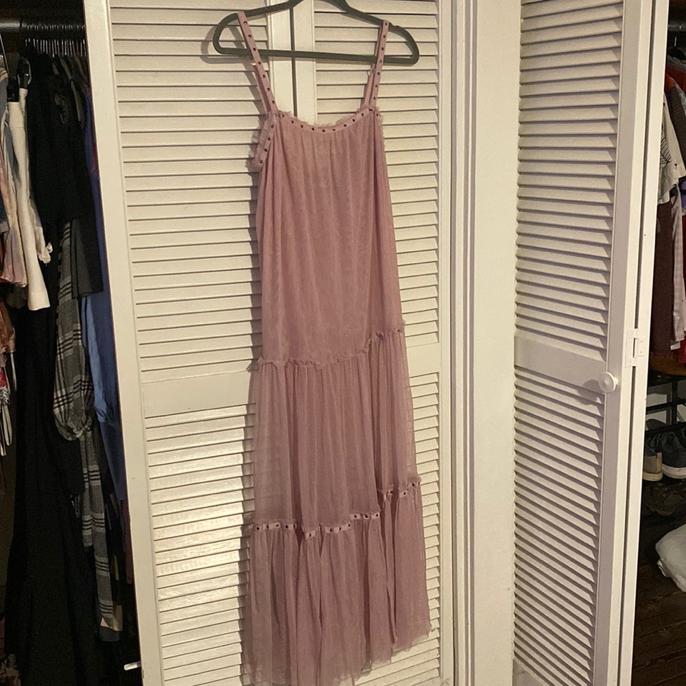 Free People Intimately Sheer Slip Maxi Dress, Size Sm… - Gem